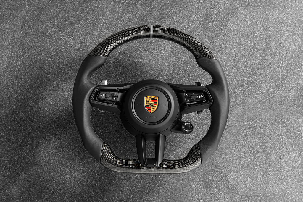 PORSCHE 911/992 (2019-PRESENT) EXPOSED CARBON STEERING WHEEL - Project Kahn