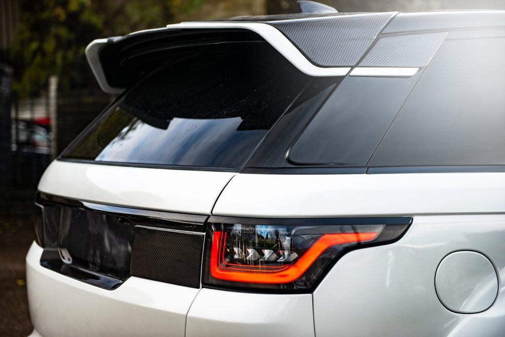 RANGE ROVER SPORT SVR (2018-PRESENT) EXPOSED CARBON LARGE UPPER REAR R ...