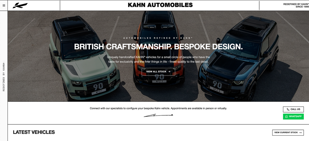 Kahn Automobiles announces the launch of its fully refreshed website ...