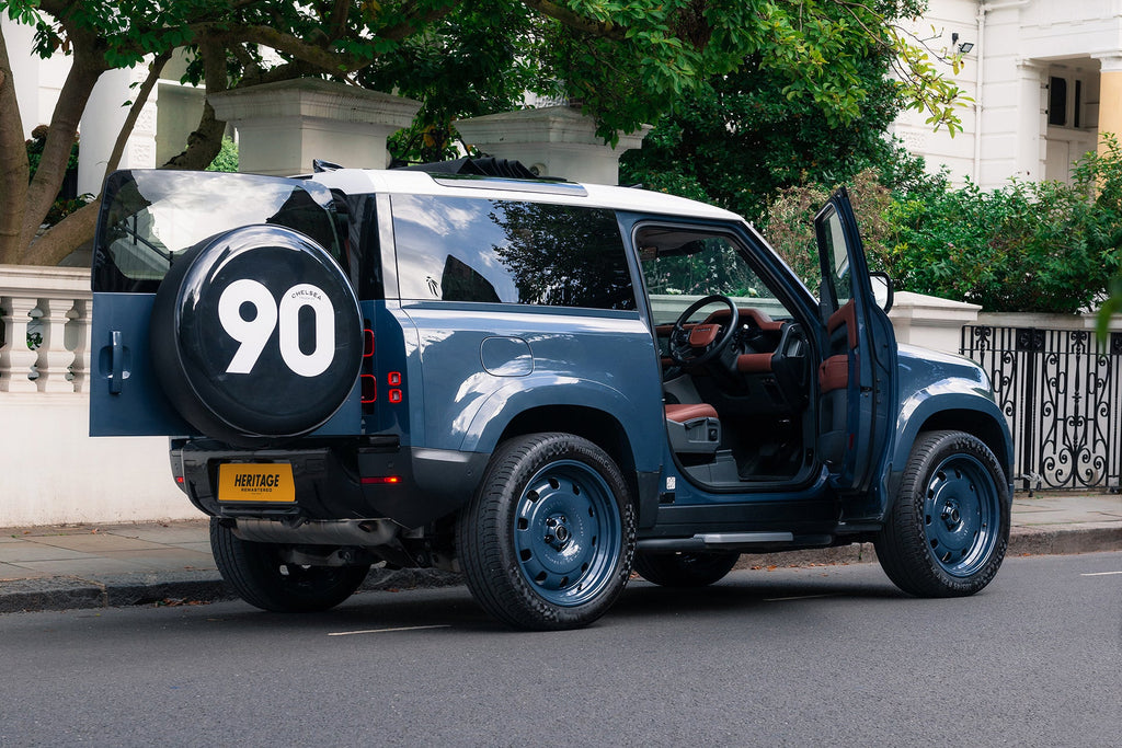 Land Rover Defender 90 Heritage - Blue Exterior & Tan Interior ...