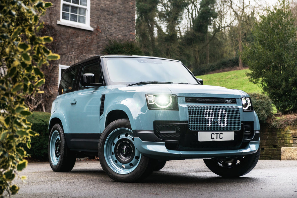 Land Rover Defender 90 Heritage Remastered - Exterior Shore Blue & Tan ...