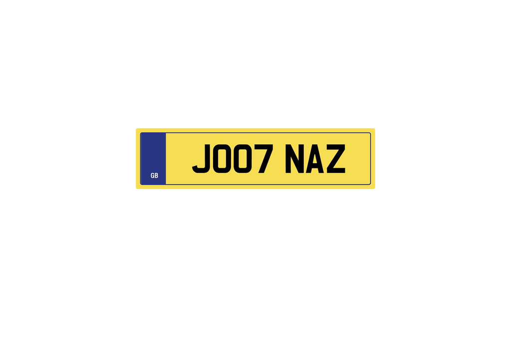J007 NAZ - Private Number Plate For Sale by Project Kahn