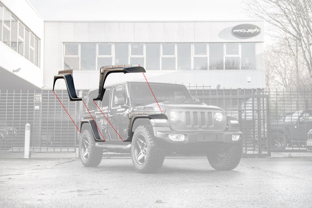 Jeep Wrangler JL (2018-Present) 4 Door Bodyguard Body kit - Project Kahn