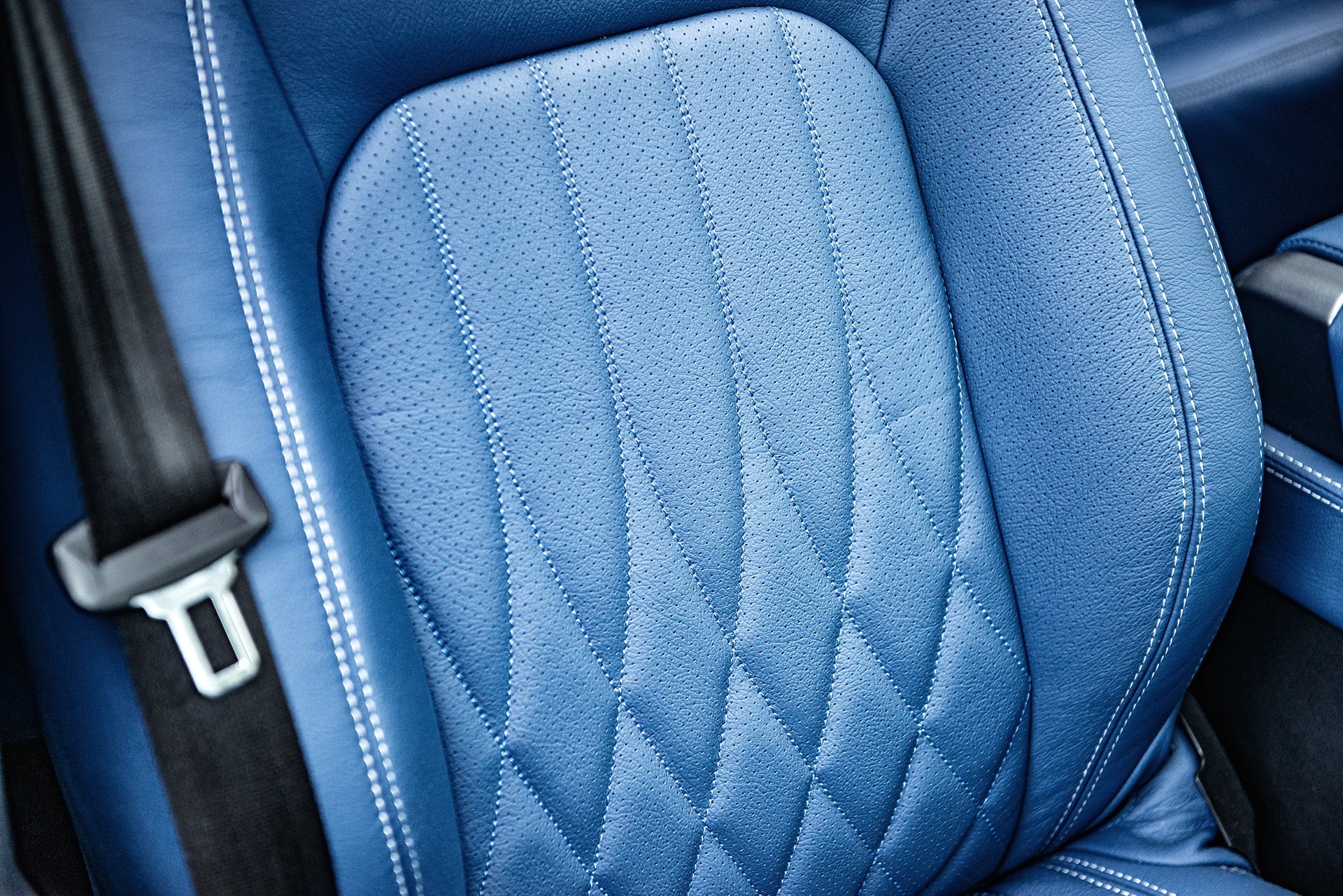 Blue Leather Interior - Land Rover Defender 110 | Crafted By Kahn ...