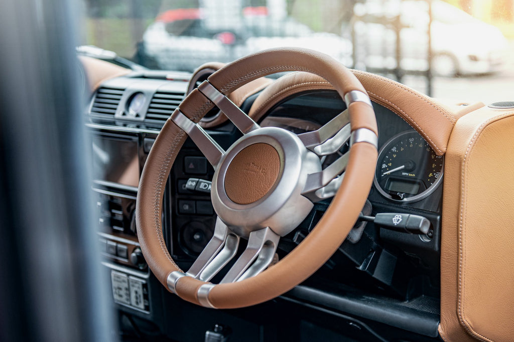 Classic Land Rover Defender 110 Leather Interior - Beige Edition ...