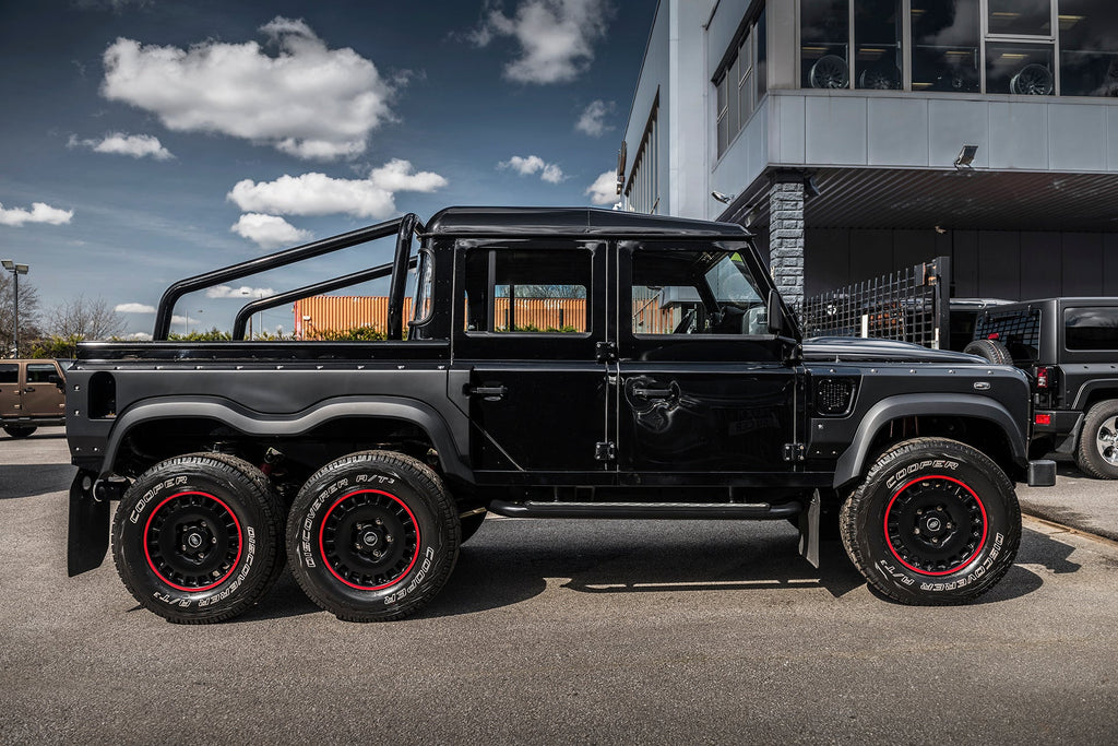 Classic Land Rover Defender 110 Flying Huntsman 6x6 Pickup - Black ...