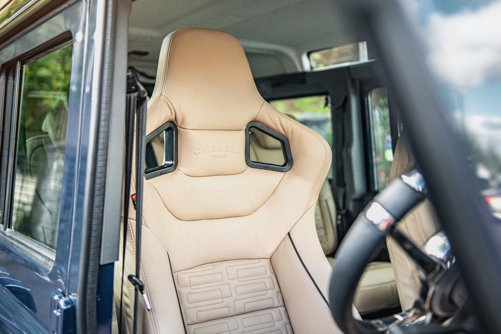 Land Rover Defender 110 Leather Interior - Project Kahn Cream Edition