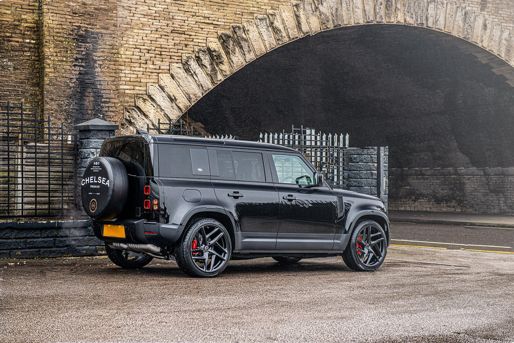 Kahn's Tailored Conversion - Land Rover Defender 110 Black Exterior ...