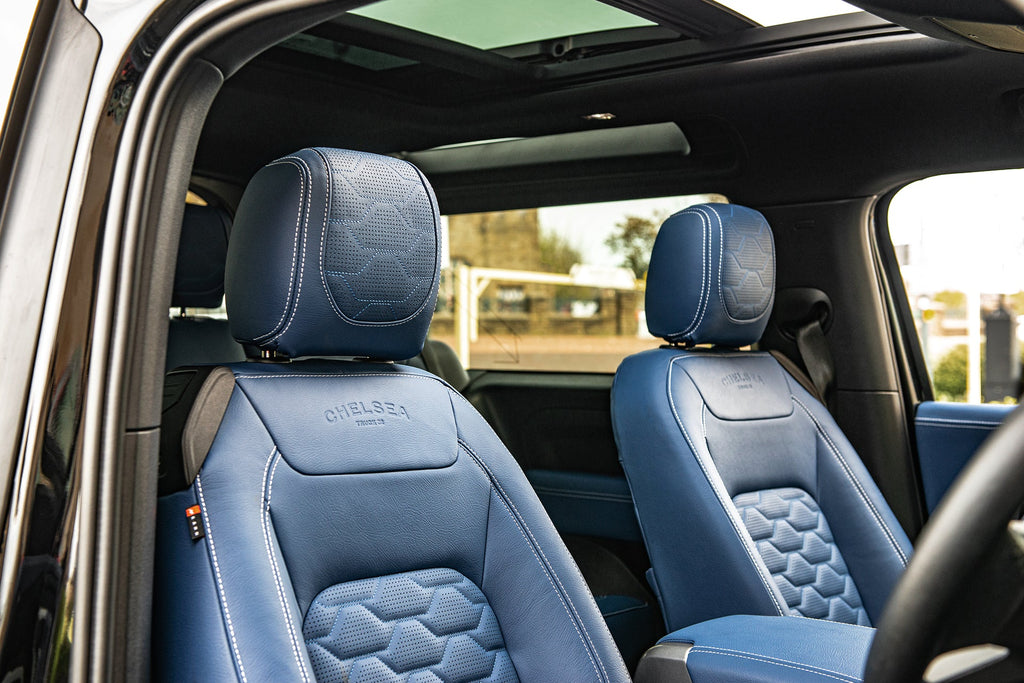 Land Rover Defender 90 - Blue Leather Interior | Designed By Kahn ...