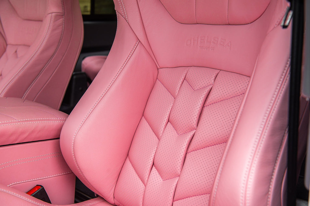 Classic Land Rover Defender 90 Wide Body Leather Interior - Project Kahn