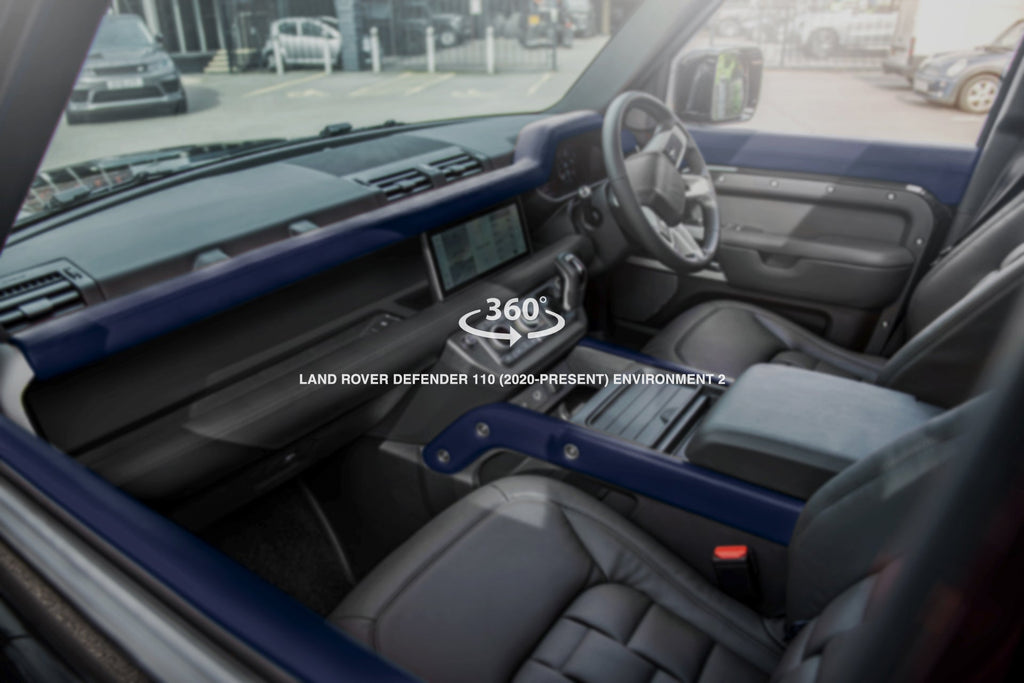 Land Rover Defender 110 Interior 360° Tour | Volcanic Blue Design ...
