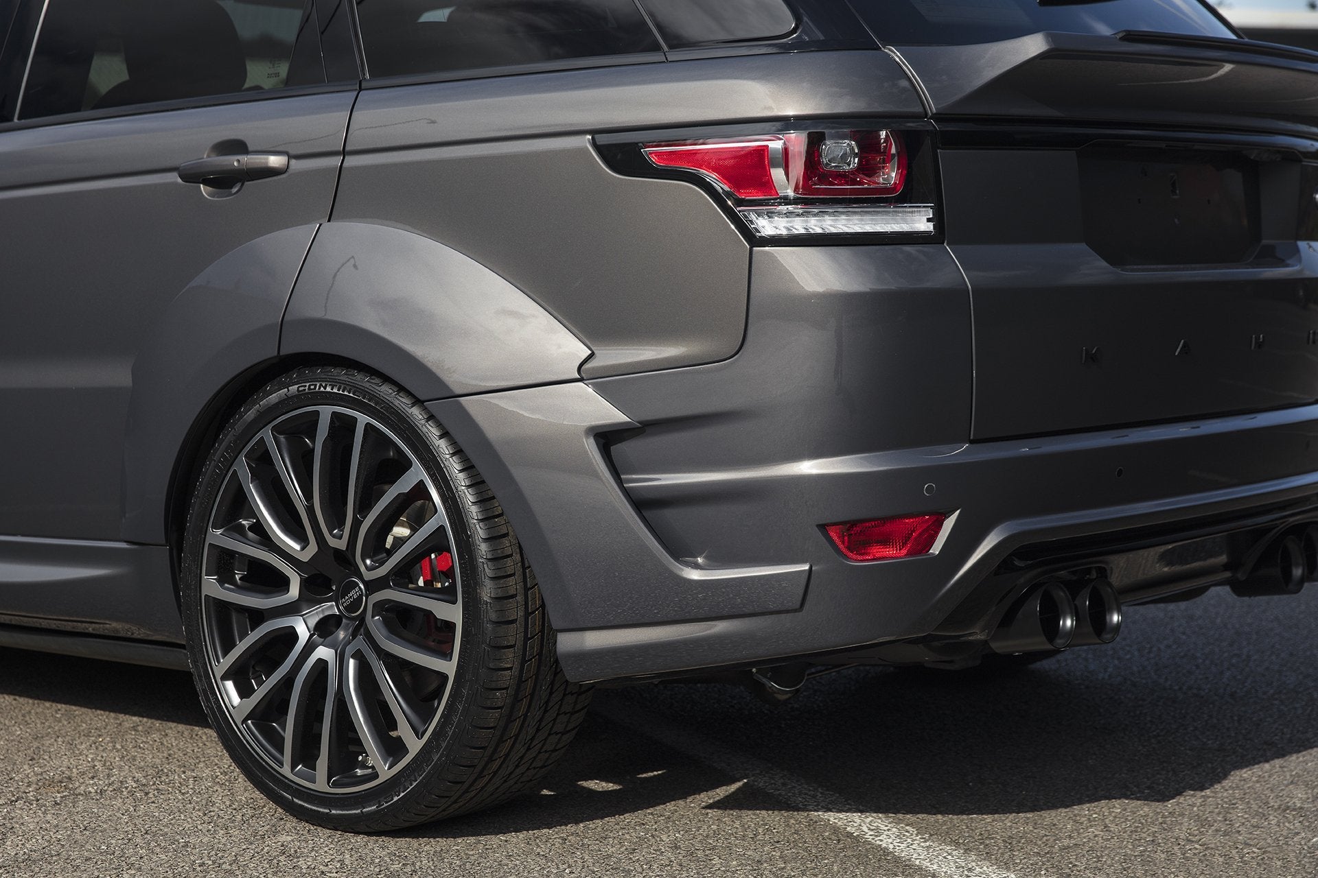 23" Satin Black Range Rover Sport Pace Car Light Alloy Wheels by Kahn ...