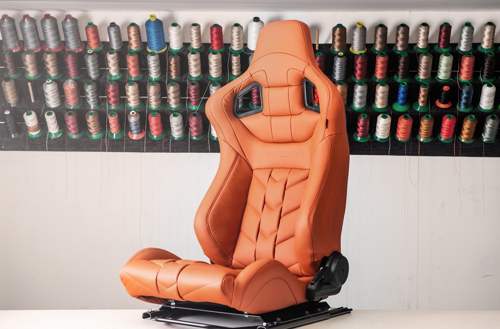 Land Rover Defender | bespoke Volcanic Orange leather interior ...