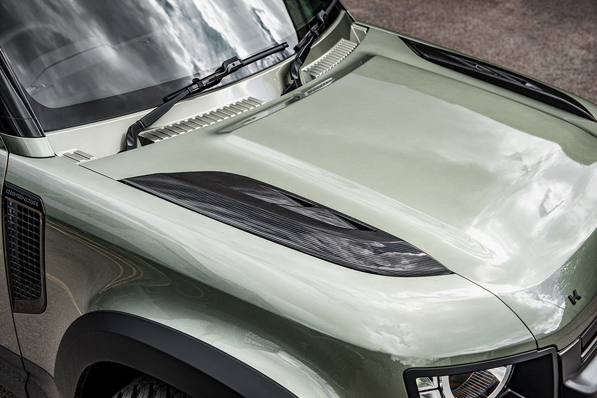 Land Rover Defender (2020-Present) Exposed Carbon Bonnet Side Vents ...