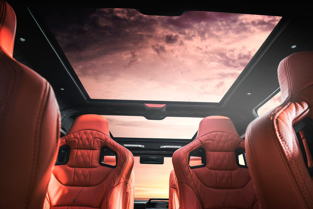 Classic Land Rover Defender 110 Leather Interior - Orange Edition ...