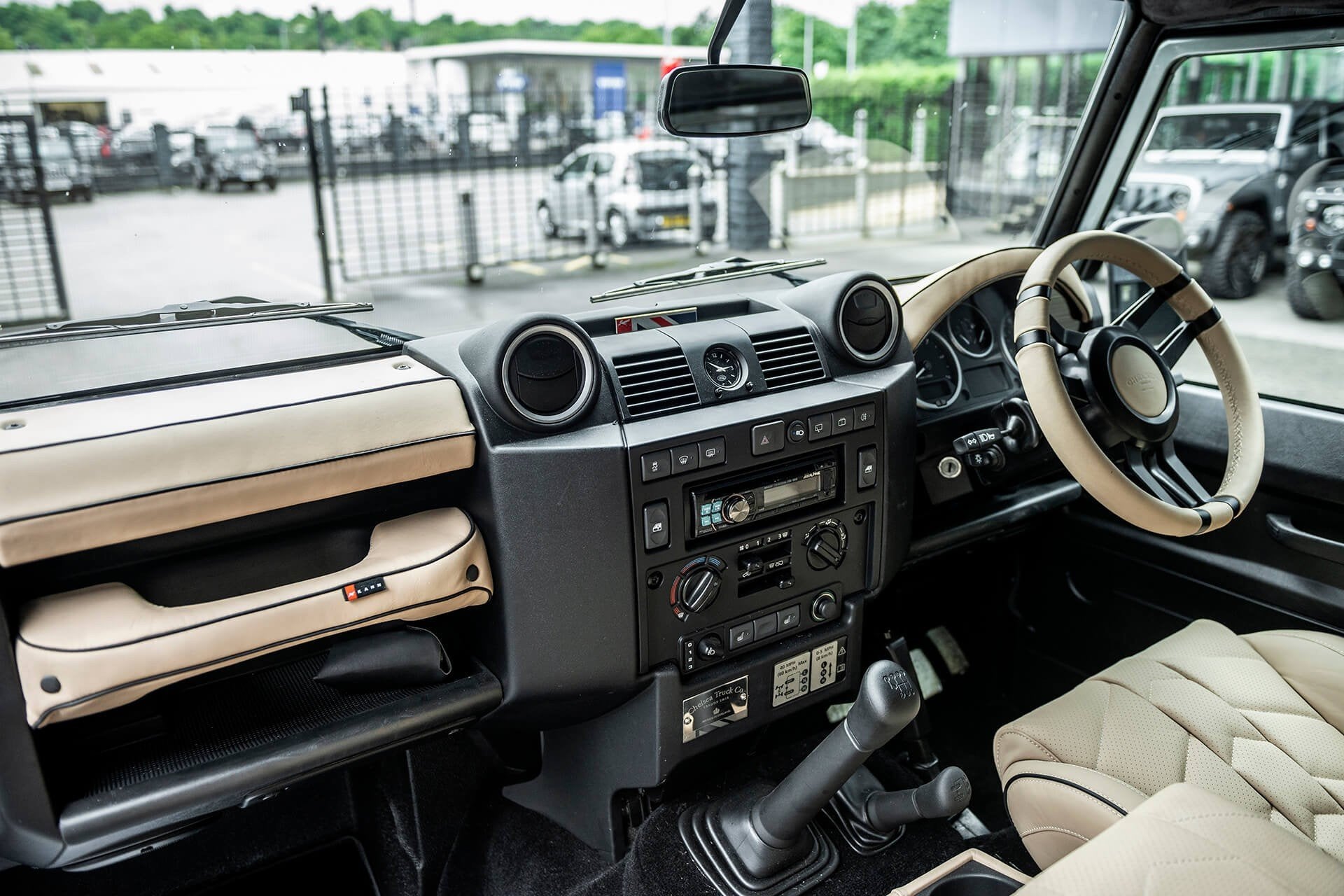 2005 defender interior