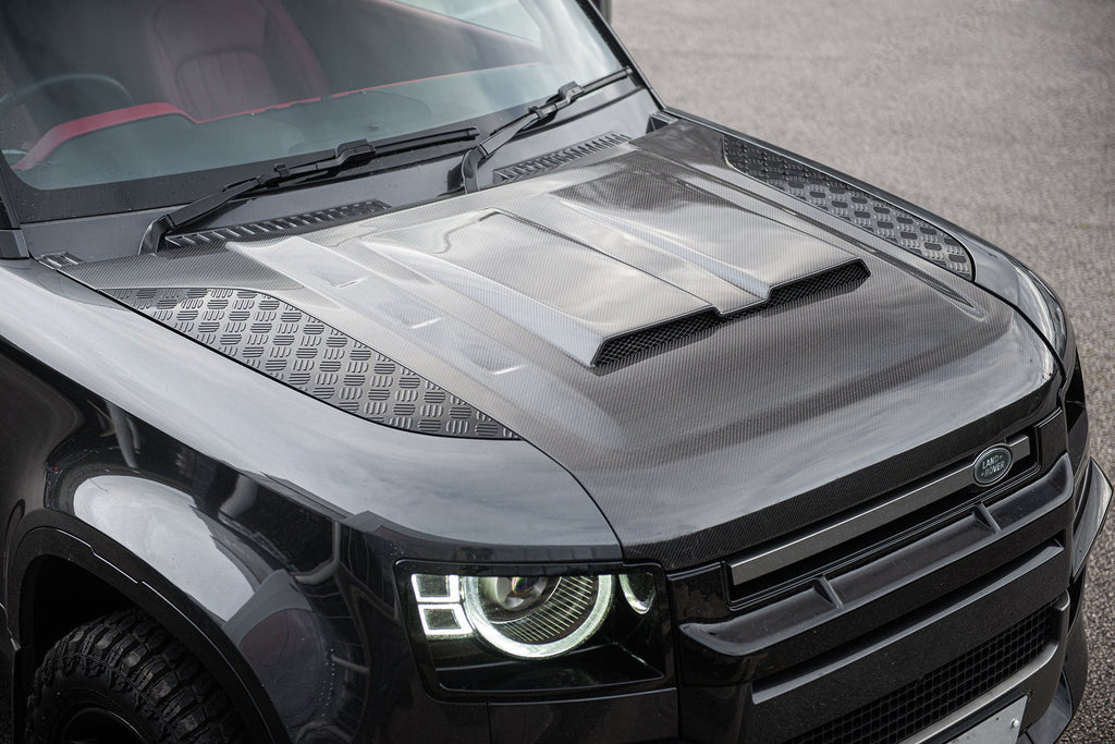 Land Rover Defender (2020-Present) Exposed Carbon Vented Bonnet ...