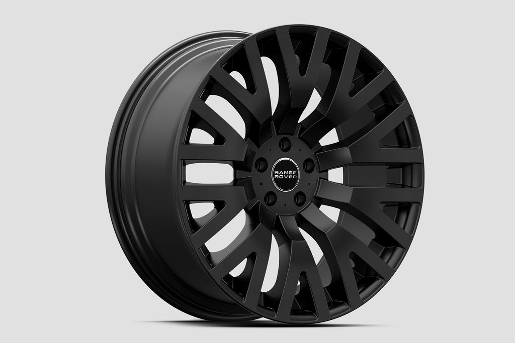 20" Matt Black Range Rover (2009-2012) RS Light Alloy Wheels by Kahn ...
