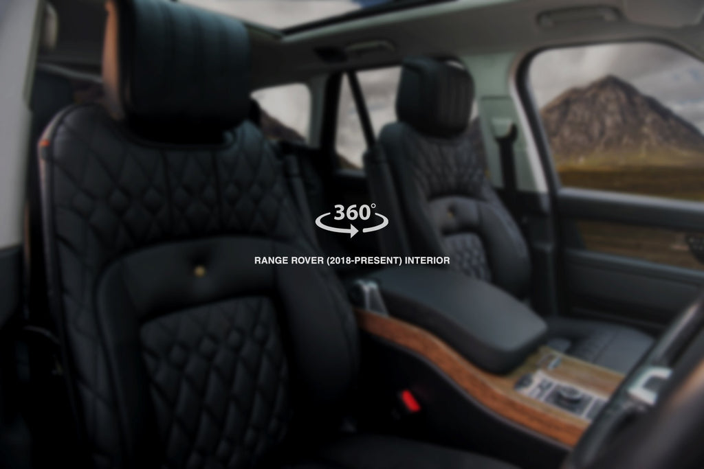 Range Rover (2018-2022) Leather Interior | Black Arrowhead Design ...