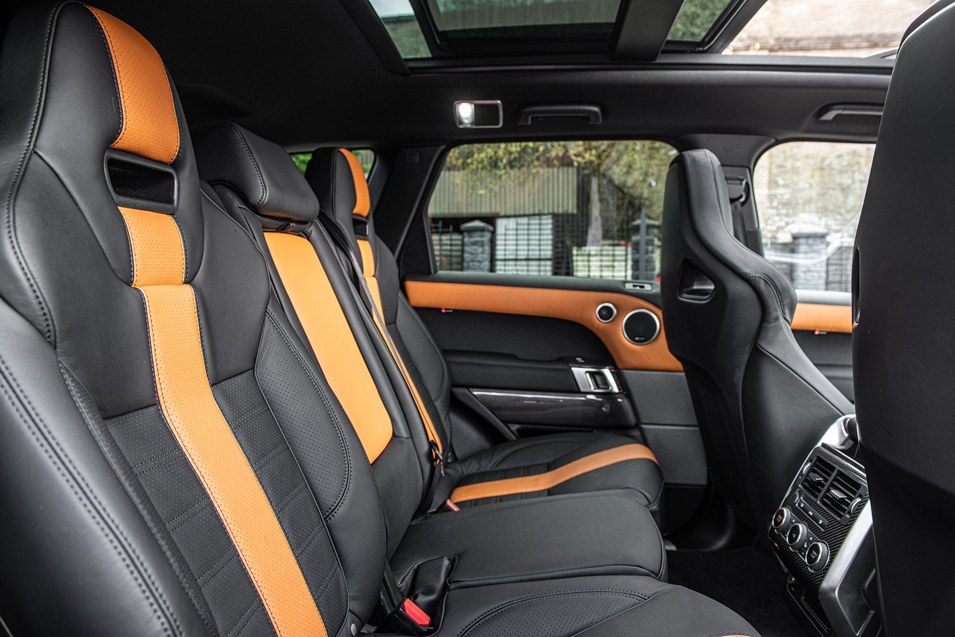 Range Rover Sport SVR (2018-Present) Black & Tan Leather Interior ...