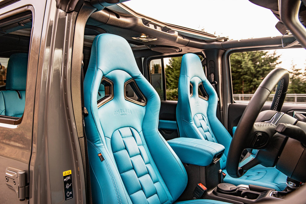 Jeep Wrangler JL 4 Door Leather Sports Interior - Blue Interior ...