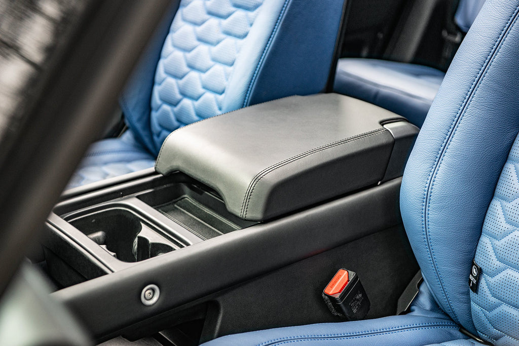 Land Rover Defender 110 Leather Interior - Blue - Project Kahn