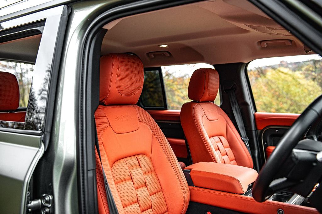 Land Rover Defender 110 Interior - Orange Edition - Project Kahn