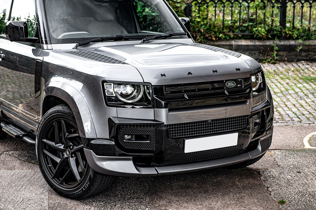 Silver Exterior & Tailored Conversions - Land Rover Defender 90 | Kahn ...