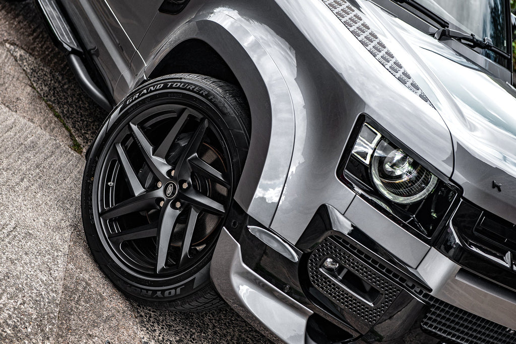 Silver Exterior & Tailored Conversions - Land Rover Defender 90 | Kahn ...