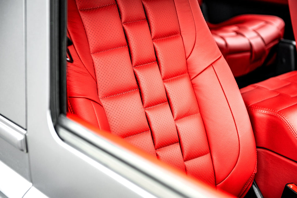 Classic Land Rover Defender 90 Leather Interior - Project Kahn