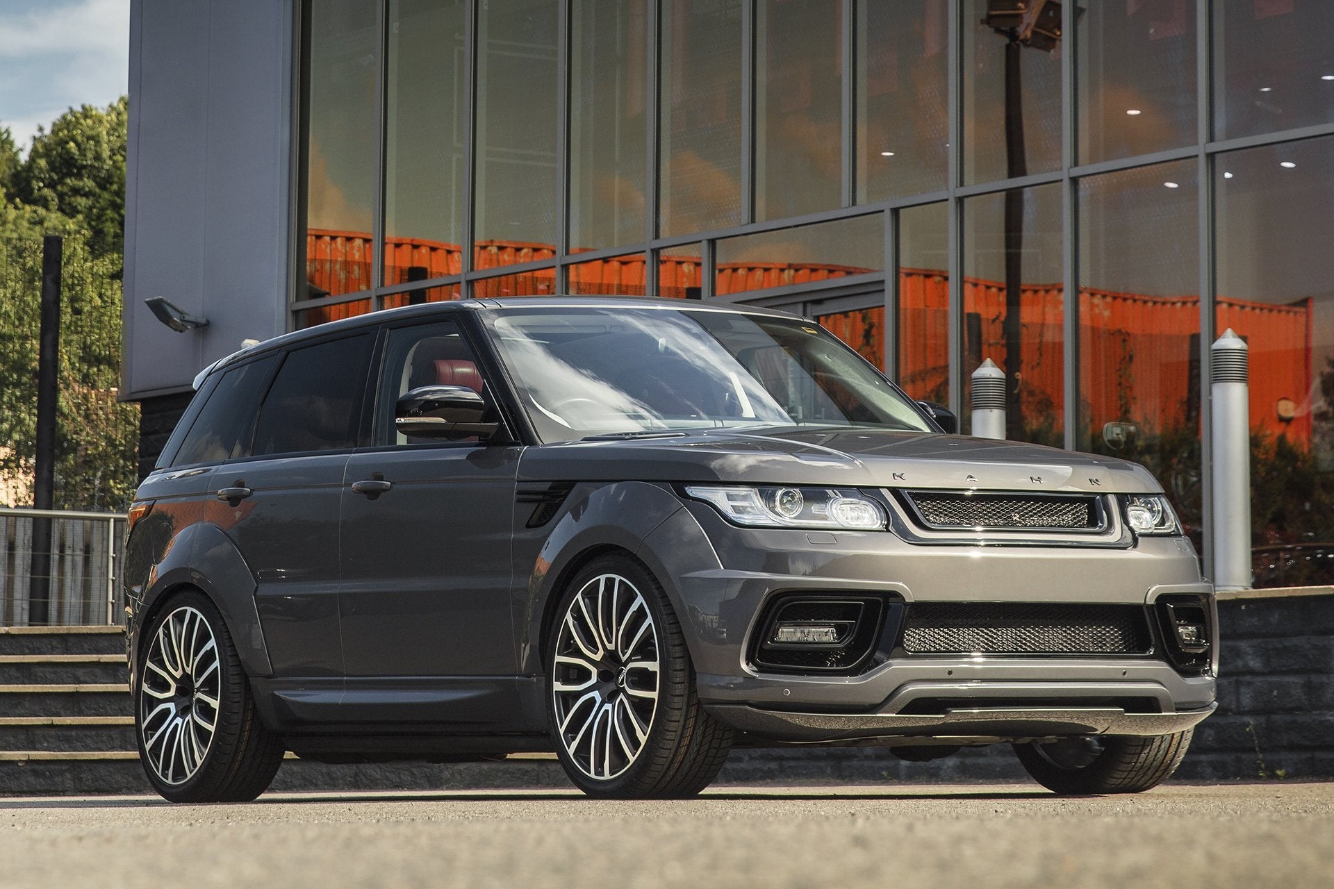 23" Satin Black Range Rover Sport Pace Car Light Alloy Wheels by Kahn ...